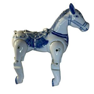 Vintage | Accents | Vintage Handpainted Ceramic Articulated Horse ...